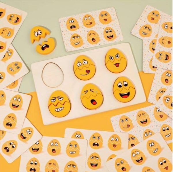 Wooden Emoticon Egg Education Puzzle - Shoptimizer Demo Data